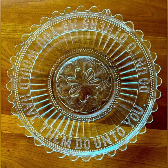 McKee Glass Company | Other | Antique Depression Glass Bread Plate ...